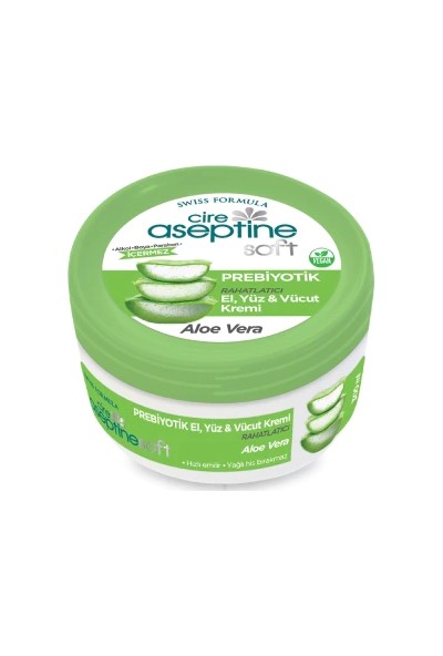 Cire Aseptine Soft Aloe Vera Prebiyotik Nemlendirici Bakım Kremi 30 ml
