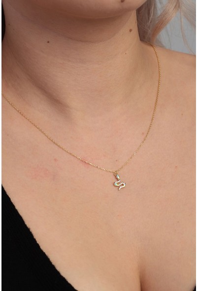 Hestia Silver Minimal Yılan Figürlü 925 Ayar Gümüş Kolye Hestia Silver Minimal Yılan Figürlü 925 Ayar Gümüş Kolye