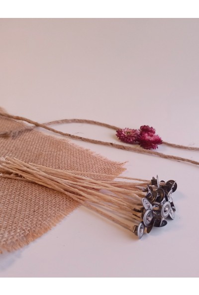 Mumhane Mum Fitili Parafinli Hazır Çıtçıtlı/kopçalı 25 Adetli