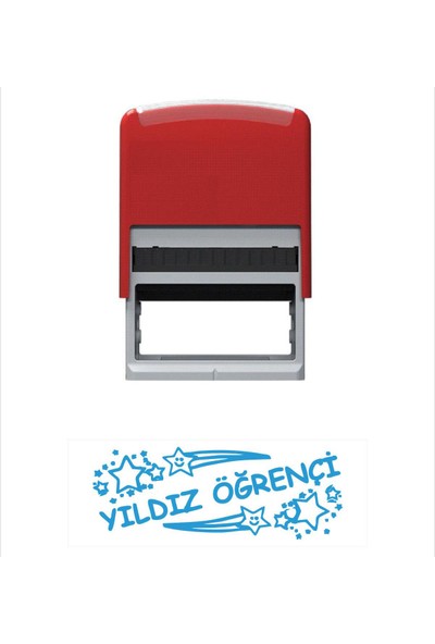 Baskı Life Yıldız Öğrenci Öğretmen Kaşesi Mavi