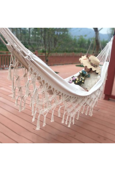 Generic Kanvas Hamak, ÖZELLIKLER:240X150CM Beyaz Beyaz