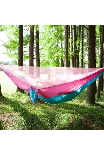 Generic Sivrisinek Ağları Ile Taşınabilir Açık Paraşüt Hamak Pembe Mavi Generic Sivrisinek Ağları Ile Taşınabilir Açık Paraşüt Hamak Pembe Mavi