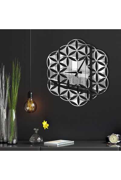 W'clock Geometrik Ayna Duvar Saati