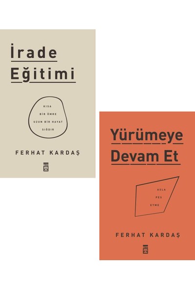 Ferhat Kardaş 2 Kitap Set / Irade Eğitimi - Yürümeye Devam Et Ferhat Kardaş 2 Kitap Set / Irade Eğitimi - Yürümeye Devam Et