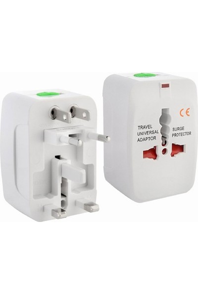 Teknomila Seyahat Universal Çoklu Priz Adaptörü Akım Korumalı 10A 250V Teknomila Seyahat Universal Çoklu Priz Adaptörü Akım Korumalı 10A 250V
