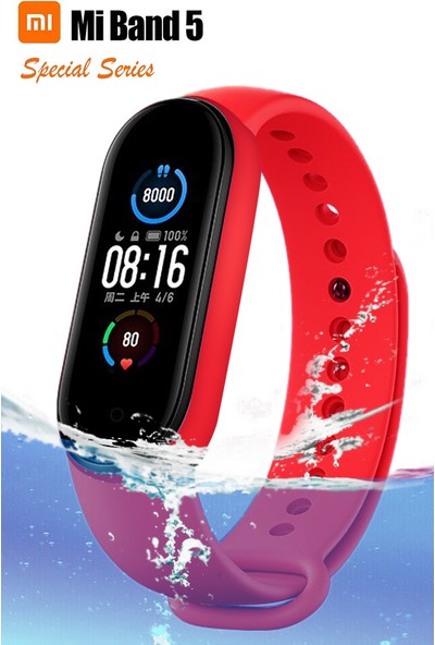 Xiaomi Mi Band 5 Akıllı Bileklik Özel Seri Kırmızı