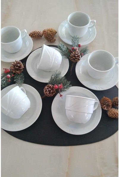 Kütahya Porselen Didim 12 Parça Çay Kahve Fincan Takımı Kütahya Porselen Didim 12 Parça Çay Kahve Fincan Takımı