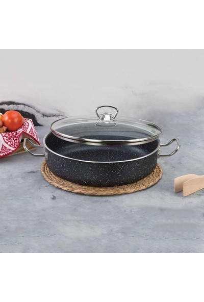 Seval Tel Sap 26 cm Granit Karnıyarık Tencere Seval Tel Sap 26 cm Granit Karnıyarık Tencere