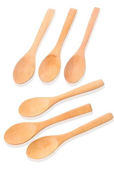 Queens kitchen 6 adet doğal lüx mama/baharat kaşık seti Queens kitchen 6 adet doğal lüx mama/baharat kaşık seti