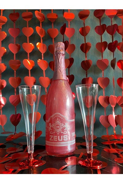Os Zeus Alkolsuz Şampanya Çilek Aromalı (2 Kadeh)