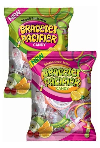 Beyazpınar Bilezikli Emzik Şeker Karışık Meyve Aromalı 2x 40 gr