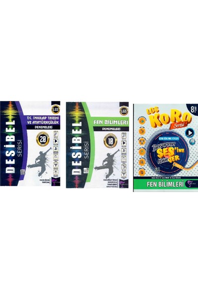 Ses Yayınları 8. Sınıf Desibel S. Inkılap 20' Li Deneme- Fen Bilimleri 10' Lu Deneme - Koro K. Öğr. Föyleri Fen B. (Ciltli)