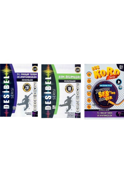 Ses Yayınları 8. Sınıf Desibel S. Inkılap 20' Li Deneme- Fen Bilimleri 10' Lu Deneme-Koro K. Öğr. Föyleri Inkılap (Ciltli)