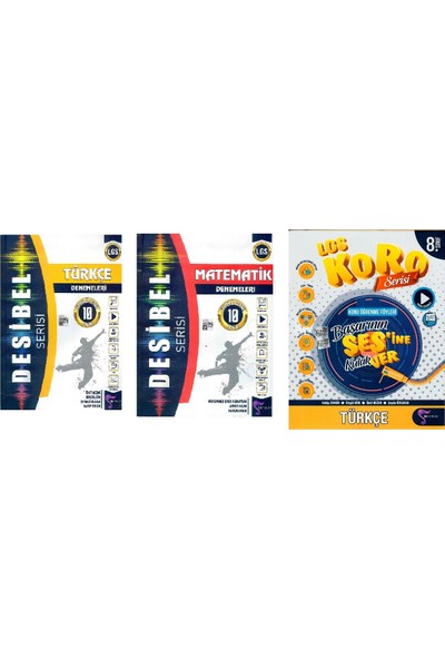 Ses Yayınları 8. Sınıf Desibel Serisi - Türkçe 10' Lu Deneme- Matematik 10' Lu Deneme - Koro K. Öğr. Föyleri Türkçe (Ciltli) Ses Yayınları 8. Sınıf Desibel Serisi - Türkçe 10' Lu Deneme- Matematik 10' Lu Deneme - Koro K. Öğr. Föyleri Türkçe (Ciltli)