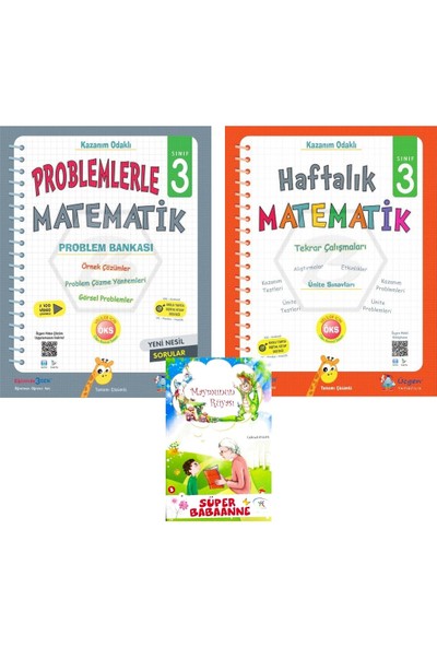Üçgen Yayıncılık 3. Sınıf Problemlerle Matematik + Haftalık Matematik Üçgen Yayıncılık 3. Sınıf Problemlerle Matematik + Haftalık Matematik
