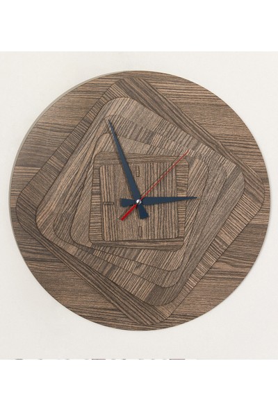 Mutlu Mikrop Rounded Squares Clock Duvar Saati Tablo