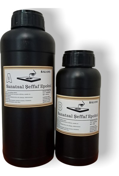 Balans Ultra Şeffaf Küçük Hacim Için Epoksi Reçine 1.5 Lt Balans Ultra Şeffaf Küçük Hacim Için Epoksi Reçine 1.5 Lt