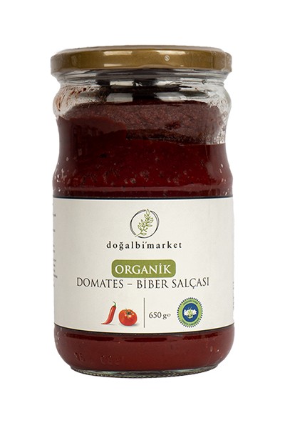 Doğal Bi Market Organik Domates-Biber Karışık Salça 660 gr Doğal Bi Market Organik Domates-Biber Karışık Salça 660 gr
