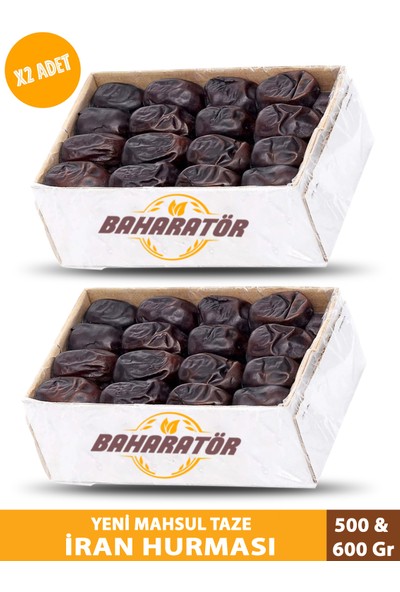 Baharatör Iran Hurması 2 Paket Taze Yeni Mahsul 500 gr Baharatör Iran Hurması 2 Paket Taze Yeni Mahsul 500 gr