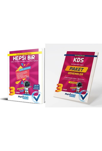 Mavi Tikli Yayıncılık 3. Sınıf Hepsi Bir Tüm Dersler Soru Bankası Bilsem Destekli & 3. Sınıf Yeni Nesil Paket Deneme Mavi Tikli Yayıncılık 3. Sınıf Hepsi Bir Tüm Dersler Soru Bankası Bilsem Destekli & 3. Sınıf Yeni Nesil Paket Deneme