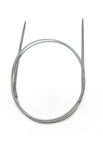 Hobi Lobi Çelik Telli Misinalı Şiş 3 mm Titanyum 80 cm