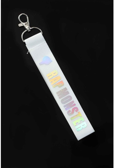 Moco Beyaz Rap Monster Yazılı Anahtarlık