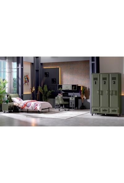 Doressa Yosemite Green Genç Odası Takımı Doressa Yosemite Green Genç Odası Takımı