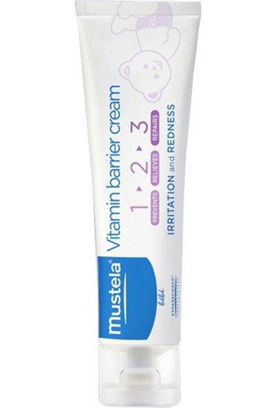Mustela 1.2.3 Vitamin Bariyer Pişik Kremi 50ML Mustela 1.2.3 Vitamin Bariyer Pişik Kremi 50ML