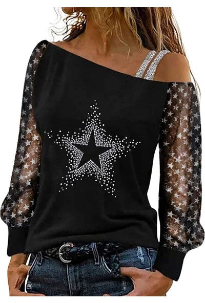 Vvave Trendy Kadınlar Üst Desen Yumuşak Rhinestone Rahat Bahar Top Dating Için (Yurt Dışından) Vvave Trendy Kadınlar Üst Desen Yumuşak Rhinestone Rahat Bahar Top Dating Için (Yurt Dışından)