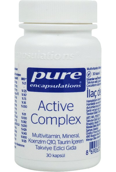 Pure Encapsulations Active Complex 30 Kapsül