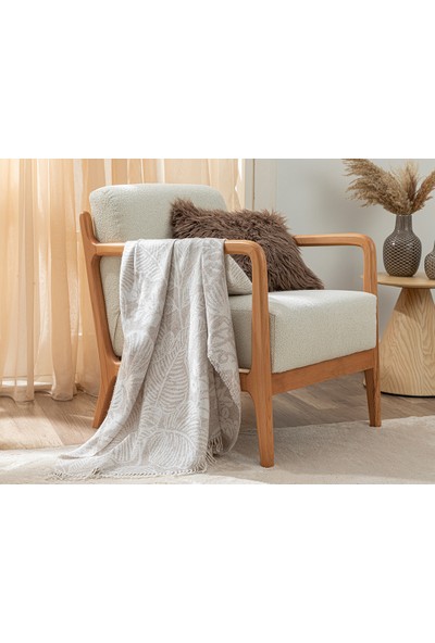 English Home Flores Koltuk Şalı 130X170 cm Bej