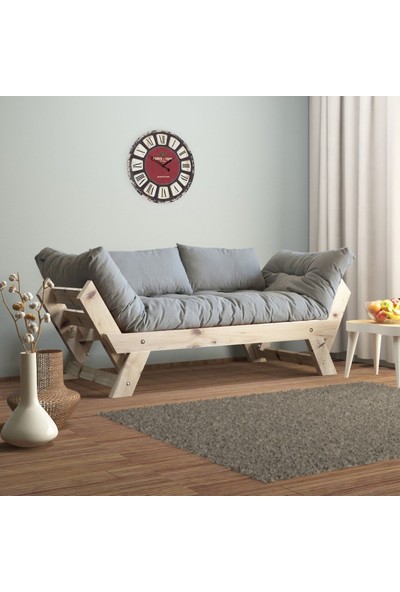 Woodesk Adalar Masif Natural-Gri Renk 2li Kanepe CPT8107-210 Woodesk Adalar Masif Natural-Gri Renk 2li Kanepe CPT8107-210