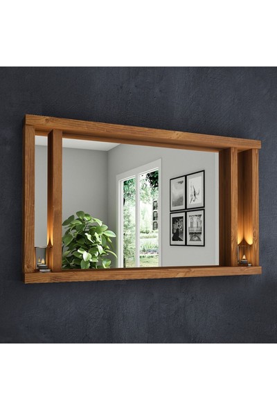 Woodesk Dream Masif Ağaç Tik Renk 120x70 Ayna CPT2322-120 Woodesk Dream Masif Ağaç Tik Renk 120x70 Ayna CPT2322-120