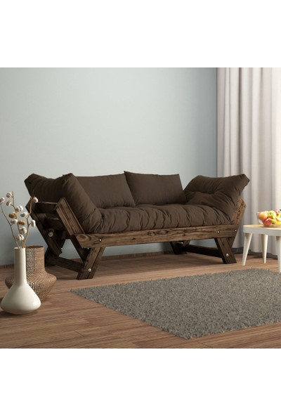 Woodesk Adalar Masif Ceviz-Kahve Renk 2li Kanepe CPT8120-210 Woodesk Adalar Masif Ceviz-Kahve Renk 2li Kanepe CPT8120-210