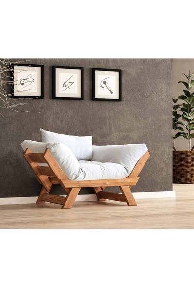 Woodesk Adalar Masif Tik-Kırık Beyaz Renk Berjer CPT8151-140 Woodesk Adalar Masif Tik-Kırık Beyaz Renk Berjer CPT8151-140