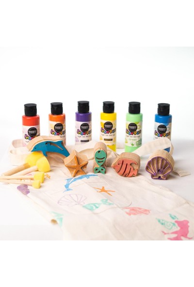 Mammacomica Dough Deniz Canlıları Parmak Boya Seti