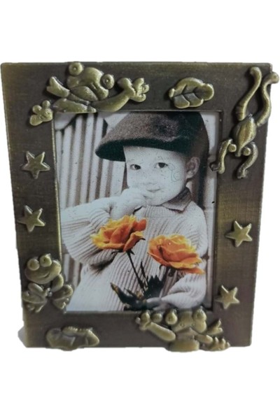 Organizasyon Pazarı Vintage Gold Renkli Kurbağa Desenli Mini Metal Çerçeve 5x4 (5 Adet) Organizasyon Pazarı Vintage Gold Renkli Kurbağa Desenli Mini Metal Çerçeve 5x4 (5 Adet)