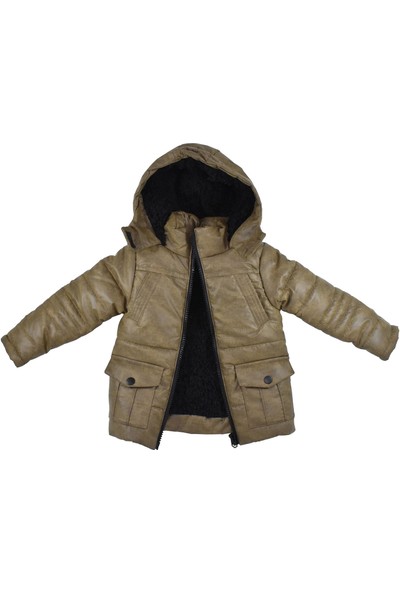 Mersev Kids Erkek Çocuk Hardal Içi Yünlü Mont 2-6 Yaş
