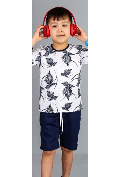 Cinarium Erkek Çocuk Tişört ve Takım - Lacivert - 4-5 Yaş