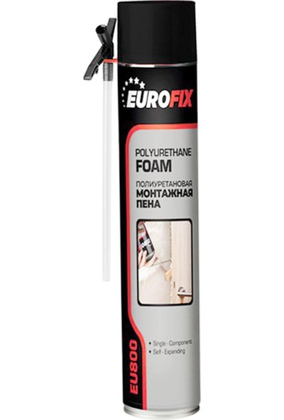 Eurofix Çok Amaçlı Poliüretan Pipetli Köpük 600 Gr Eurofix Çok Amaçlı Poliüretan Pipetli Köpük 600 Gr