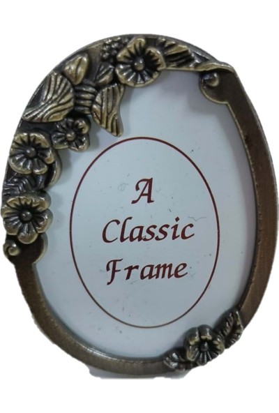Organizasyon Pazarı Vintage Gold Renkli Oval Çiçekli Mini Metal Çerçeve 5x4 (5 Adet) Organizasyon Pazarı Vintage Gold Renkli Oval Çiçekli Mini Metal Çerçeve 5x4 (5 Adet)