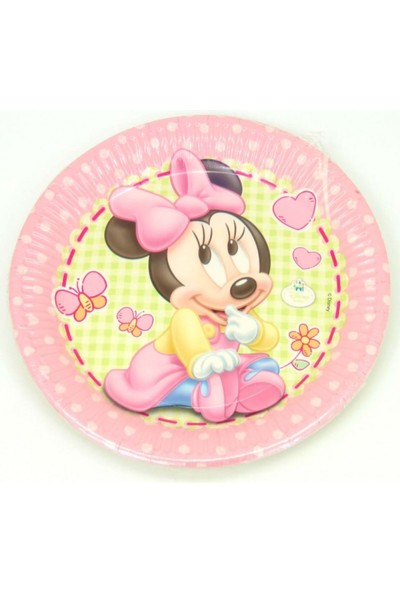 Organizasyon Pazarı Kağıt Tabak Baby Minnie Mouse Temalı 8 Li Organizasyon Pazarı Kağıt Tabak Baby Minnie Mouse Temalı 8 Li