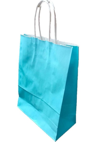 Organizasyon Pazarı Büküm Saplı A.mavi Poşet 1 Adet 18X8X24 cm