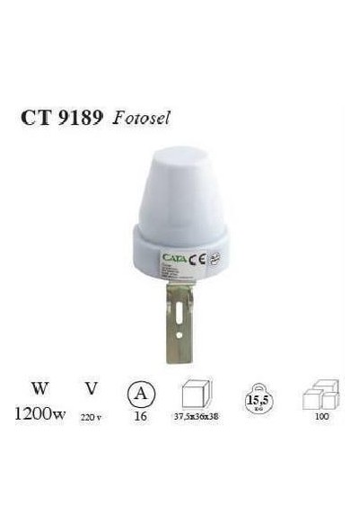 Bolled Cata CT-9189 Gece Gündüz Sensörü Fotosel 220 Volt Bolled Cata CT-9189 Gece Gündüz Sensörü Fotosel 220 Volt