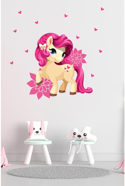 Evren Art Factory Pony Temalı Çocuk Odası Duvar Kağıdı