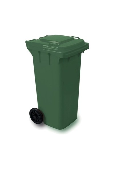Besni Ticaret Çöp Konteyner 120 Lt Tekerlekli Yeşil