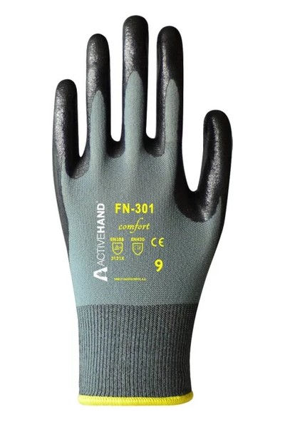 Activehand 5'li Paket Köpük Nitril Kaplı Eldiven FN-301 Activehand 5'li Paket Köpük Nitril Kaplı Eldiven FN-301