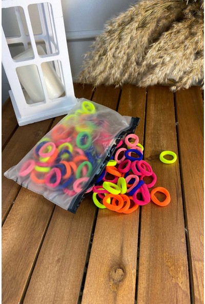 Şubu Tasarım 100'LÜ Havlu Lastik Toka Neon SBT456