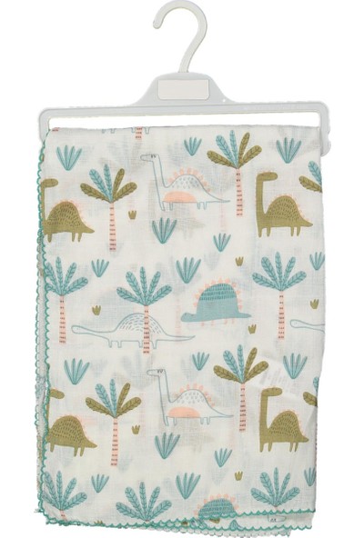 Miniworld Dino Müslin Bebek Çocuk Battaniyesi
