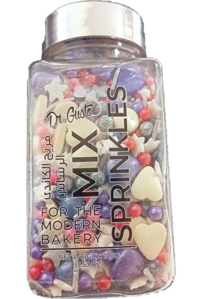 Dr Gusto Mix Sprinkles No: 13 - 100 gr ( Dekorasyon Şekeri )